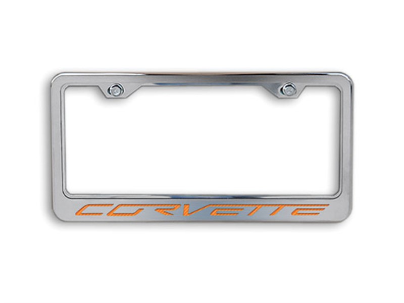 TAG FRAME. REAR. ORG CF CORVETTE | Shop License Plates and Frames at ...